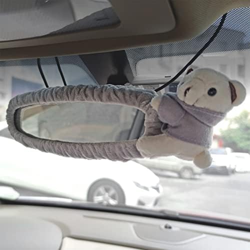 Amazon.com: Adorable Teddy Bear Car Mirror Cover Set,cute sheep mirror ...