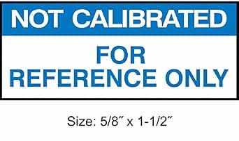 Amazon.com: Calibration Label, ENG, Blue/White, PK350 : Industrial ...