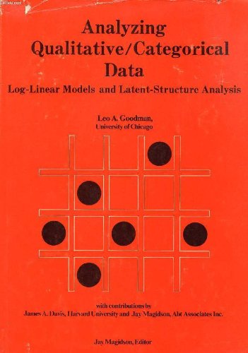 Analyzing qualitative/categorical data: Log-linear models and latent-structure analysis | Amazon ...