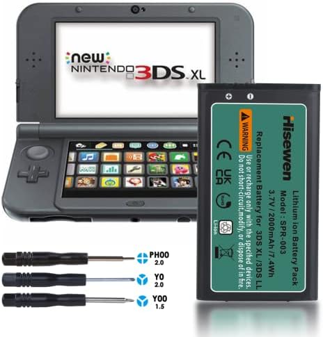 Amazon.com: Hisewen 3DS XL Battery, SPR-003 Replacement Lithium-ion ...