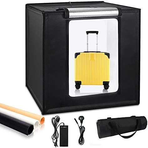 FOSITAN Photo Light Box, Upgrade 8 Backdrops Photo Studio Box, 20"/50cm ...