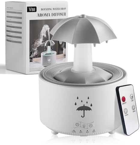 Amazon.com: Cloud Rain Cloud Humidifiers 350ML Water Drip Mushroom ...