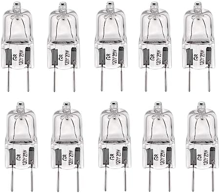Generic 10x G8 120V 20W-50W 2700K Warm White Halogen Light Bulbs, G8 ...