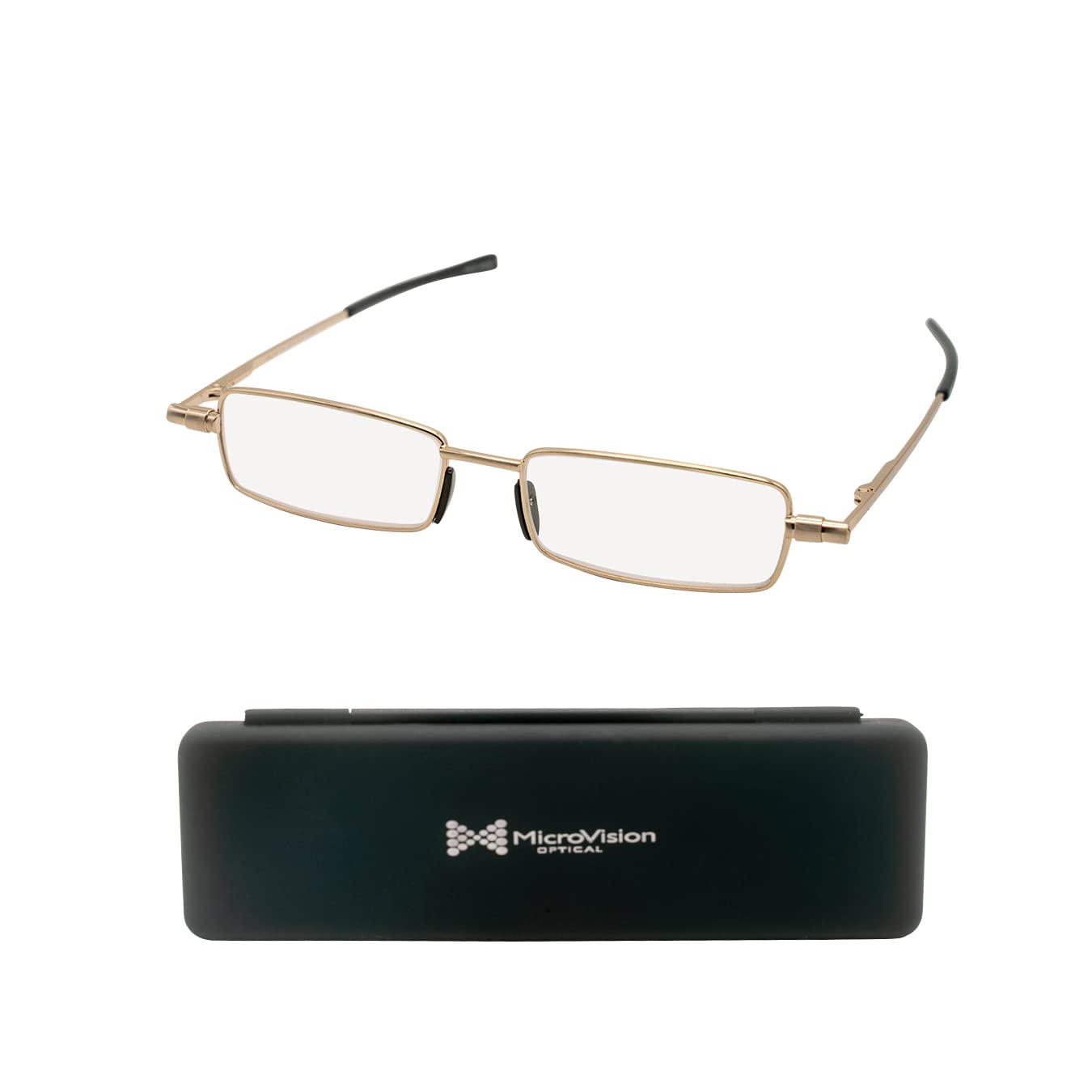 Snapklik.com : MicroVision Optical Flat Folding Reading Glasses