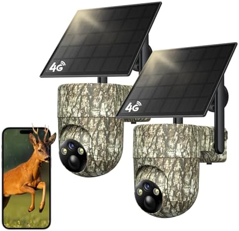 Amazon.com: TKENPRO 4G LTE Cellular Trail Cameras, 360° View Live ...