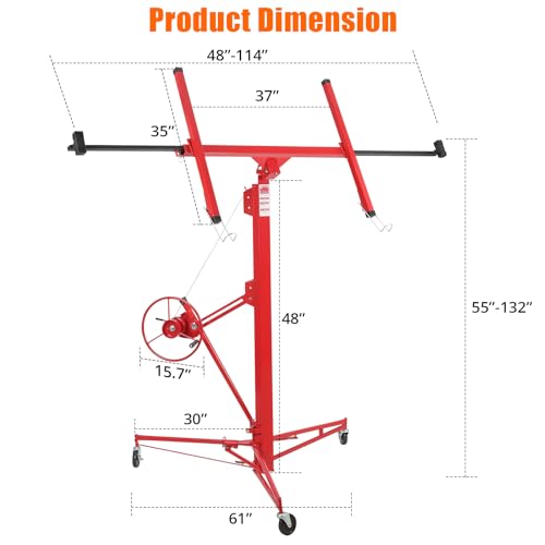 Snapklik.com : Drywall Lift 11FT, Drywall Jack Lift For Ceiling ...