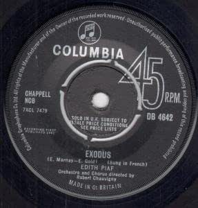 Amazon.com: EXODUS 7 INCH (7" VINYL 45) UK COLUMBIA 1961: CDs & Vinyl