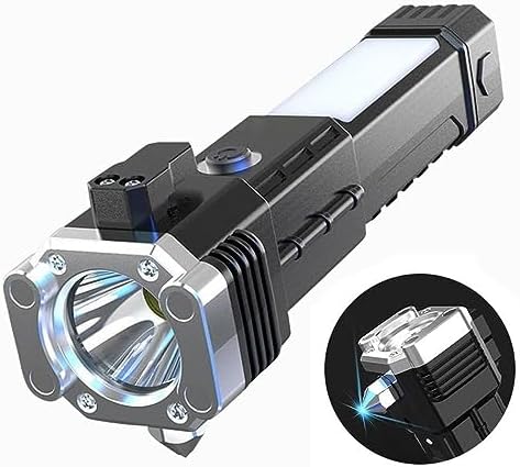 Macare Torch Light, LED 3W Torch Light Rechargeable Torch Flashlight ...