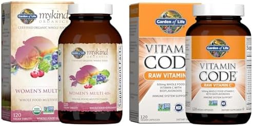 Amazon.com: Garden of Life Organics Vitamins for Women 40 Plus - 120 ...