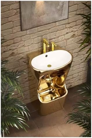Space-Saving Muslim Wudu Ablution Basin, Vertical Ceramic Wash Sink ...