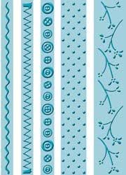 Amazon.com: Cuttlebug Embossing Folder Border Set 5/Pkg Just My Type
