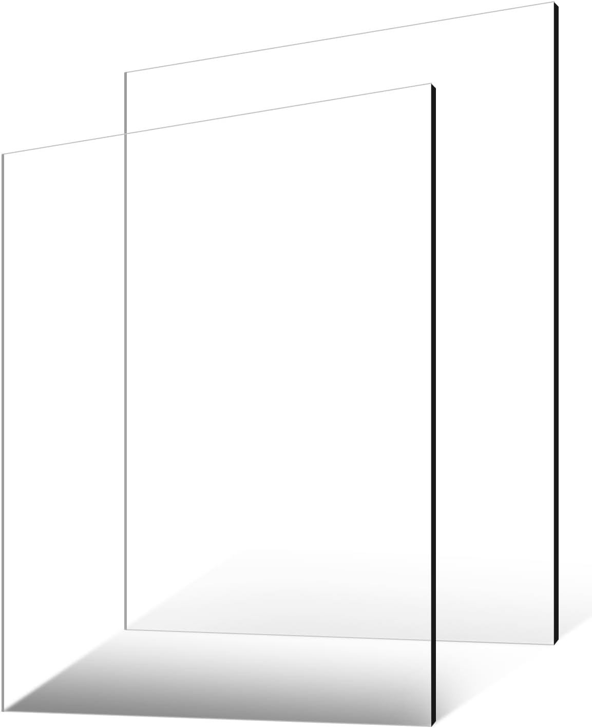 VEVOR Plexiglass Acrylic Sheet, 2-Pack Plastic Sheets, 24 x 36 Inch 1/4 ...
