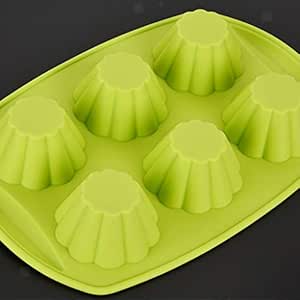 3D Silicone 6-Grid Shape Mold Chocolate Mould Soap Cookies Candy Mold ...