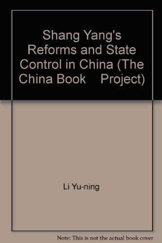 Amazon.com: Shang Yang's Reforms and State Control in China (The China ...