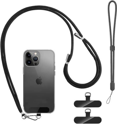 2 Pads Mobile Phone Lanyard with 2Pcs Phone Patch Tether Tab,H HOME ...