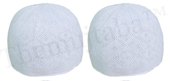 TheMujtaba Islamic Knitted Kufi Hats for Men Topi Prayer Taqiyah Takke ...