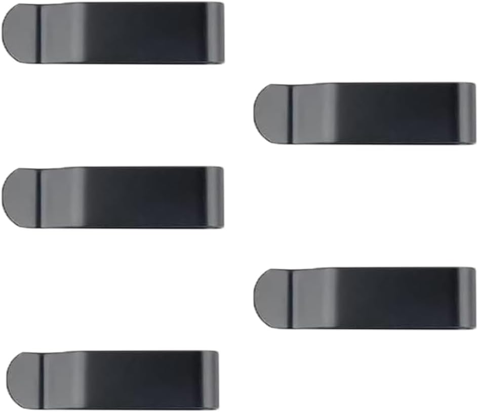 Amazon.com: Edtape 5 PCS Black Metal 55x15mm Holster Sheath Belt Clip ...