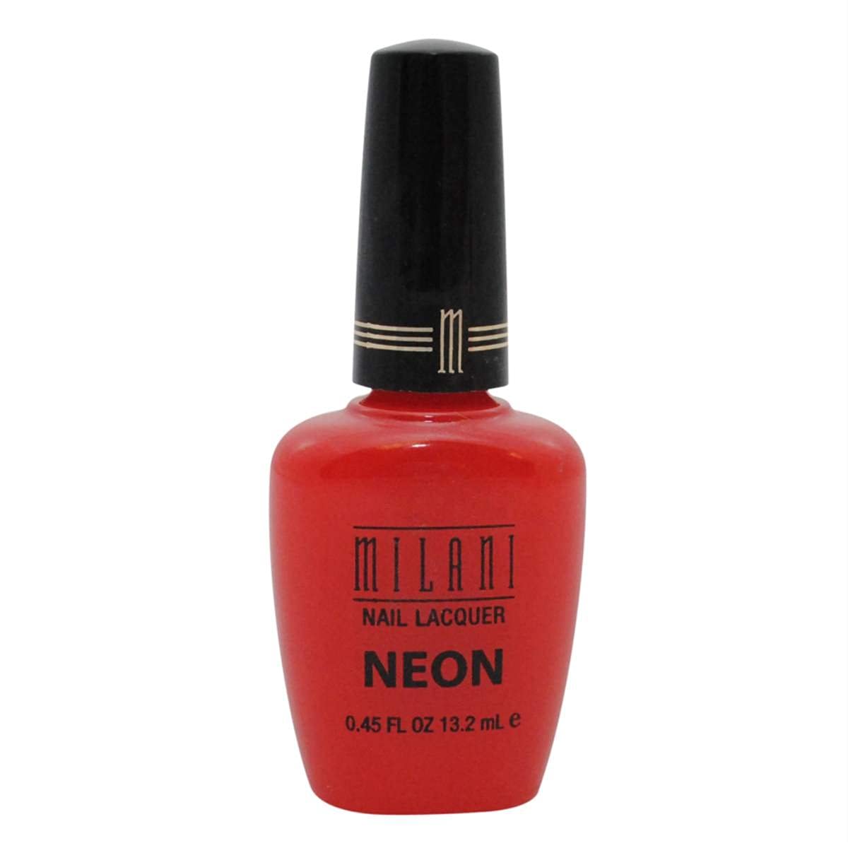 Amazon.com : Milani Nail Lacquer Neon 501 Techno Red Nail Polish ...