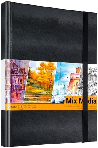 Amazon.com: Ohuhu Mix Media Pad - 10.8" x 7.8" Mixed Media Art ...