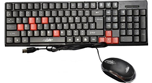 ADNET KEYBOARD AD510 WITH USB WIRED MOUSE (BLACK) : Amazon.in: Garden ...