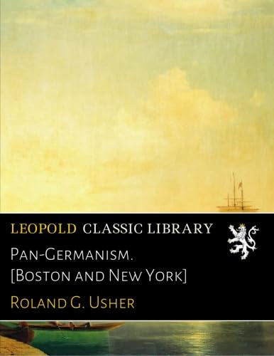 Pan-Germanism. [Boston and New York] : Amazon.in: Books