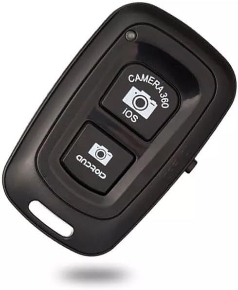 POPIO Bluetooth Remote Controller Shutter Button for Selfie Stick Compatible with All Devices ...