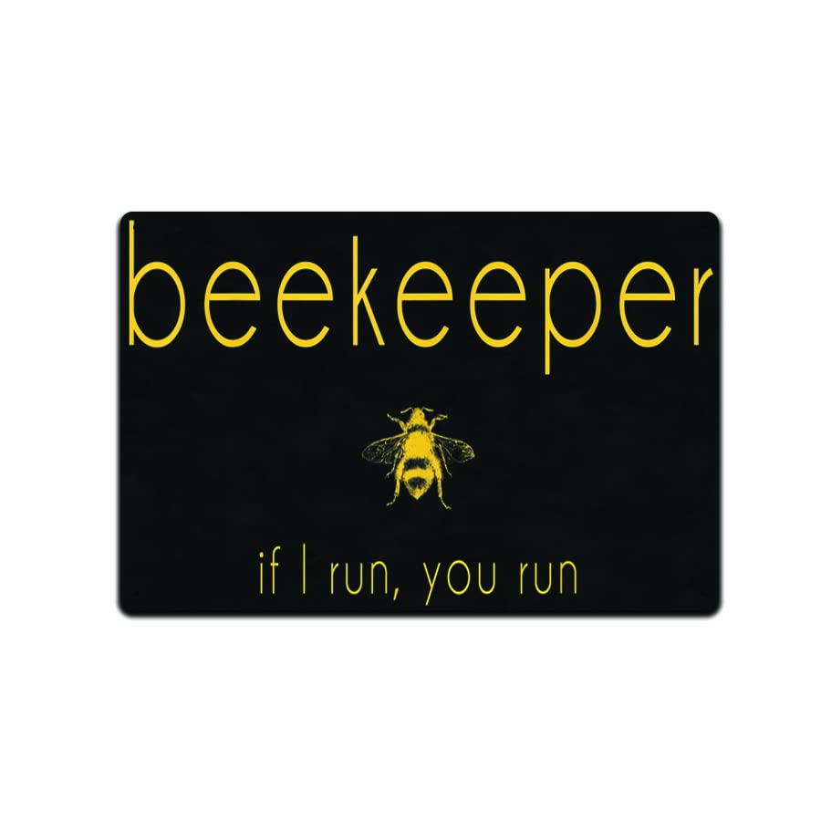 Amazon.com: Bee Keeper If I Run, You Run 12 X 8 Tin Metal Sign Décor ...