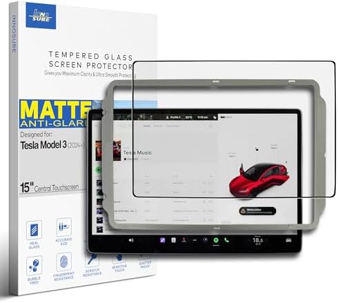 Amazon.com: INNOSURE Tempered Glass Screen Protector for 2024 Tesla ...