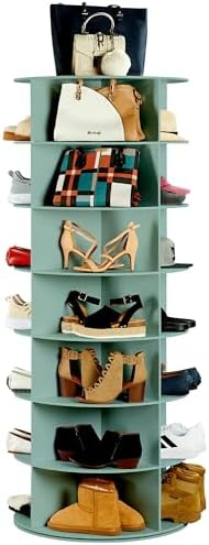 Amazon.com: 7-Tier Rotating Shoe Rack,360° Spinning Shoe Rack Tower ...