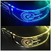 Amazon.com: Fency LED Light Up Glasses with 7 Colors, LED Visor Glasses ...