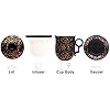 Amazon.com: Tea Talent Porcelain Tea Cup with Infuser Lid and Saucer ...