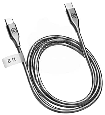 Amazon.com: GALVANOX Pet Proof USB-C to USB-C Charger Cable - 6 Foot ...