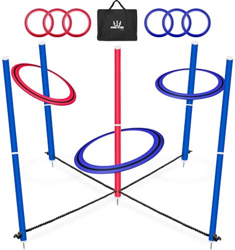 SWOOC Games – King Toss Giant Ring Toss Game for Kids and Adults (4ft x ...