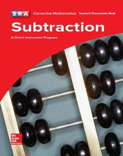 SRA Corrective Mathematics Subtraction, A Direct Instruction Program ...
