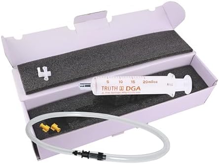 TRUTH DGA Glass Syringe 20ml Kit With 3 Way Stopcock & Padded Box for ...