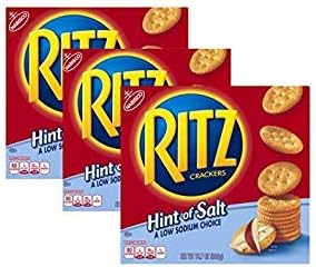 Amazon.com : Nabisco Ritz Crackers Hint of Salt, 13.7oz(388g) Pack of 3 ...