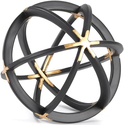 Amazon.com: MOCOME 7" Metal Sphere Decor, Metal Coffee Table Decor ...