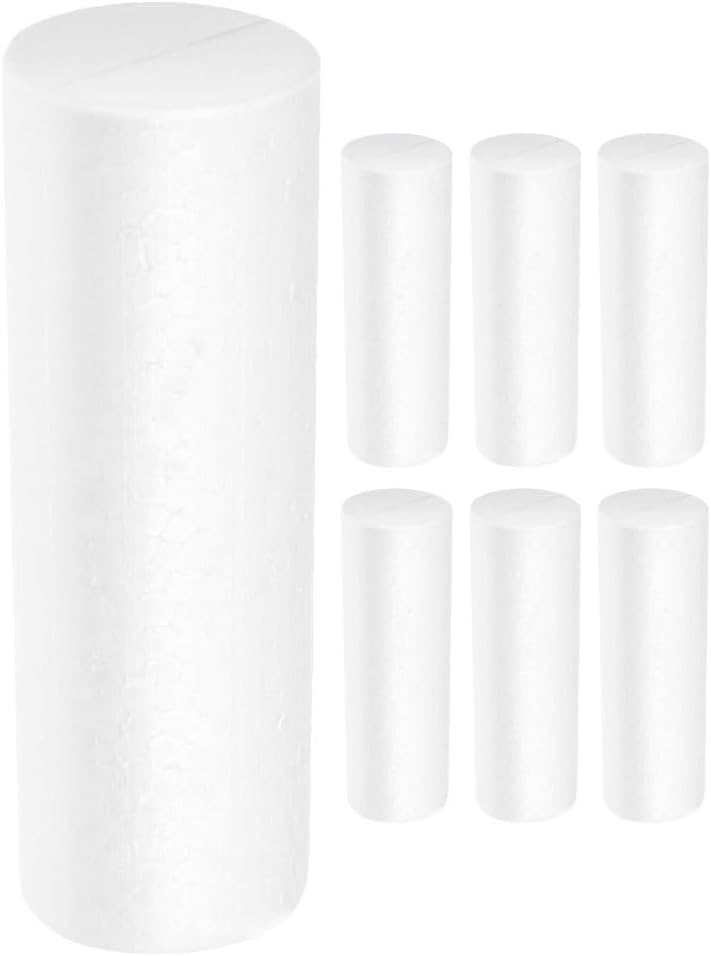Amazon.com: NUOBESTY 7-Pack Round Foam Cylinders Foam Shapes for Boys and Girls Crafts DIY Craft ...