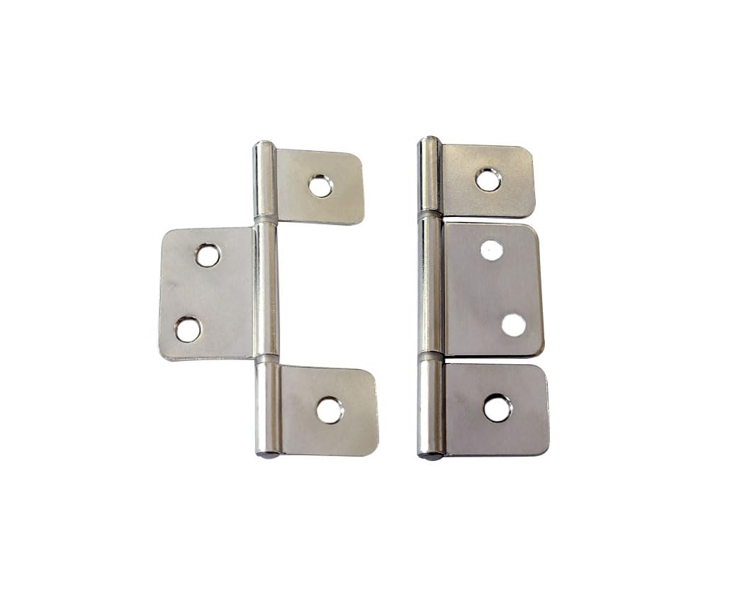 QCAA Flag Three Leaf 3-1/2" Bifold Shutter Hinge for Non-Mortise ...