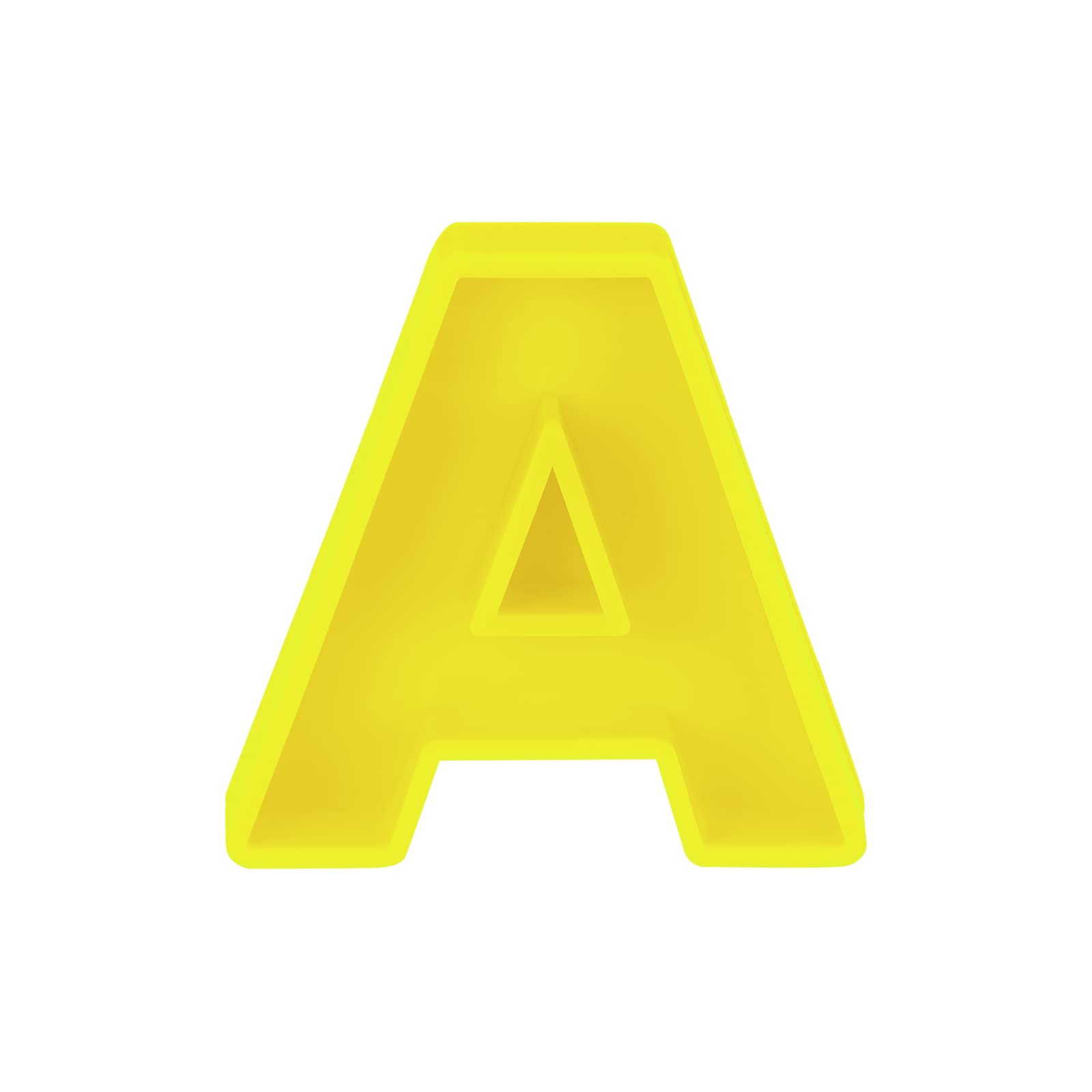 Amazon.com: MECCANIXITY 4 Inch Large 3D Alphabet Letter Mold, Silicone ...