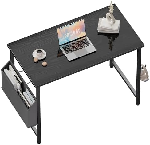 Amazon.com: SMUG Computer 40 Inch Home Office Writing Wood Desk Storage ...