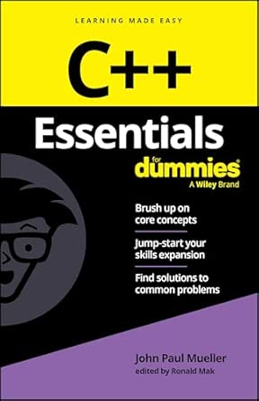 Amazon.com: C++ Essentials For Dummies (For Dummies (Computer/Tech ...