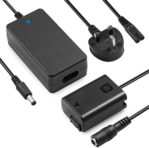 ENEGON AC-PW20 AC Power Adapter Replace NP-FW50 DC Coupler Kit for Sony ...