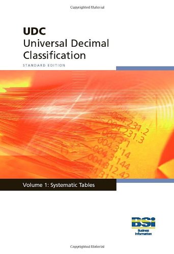 Amazon.co.jp: Universal Decimal Classification (UDC). Complete edition ...