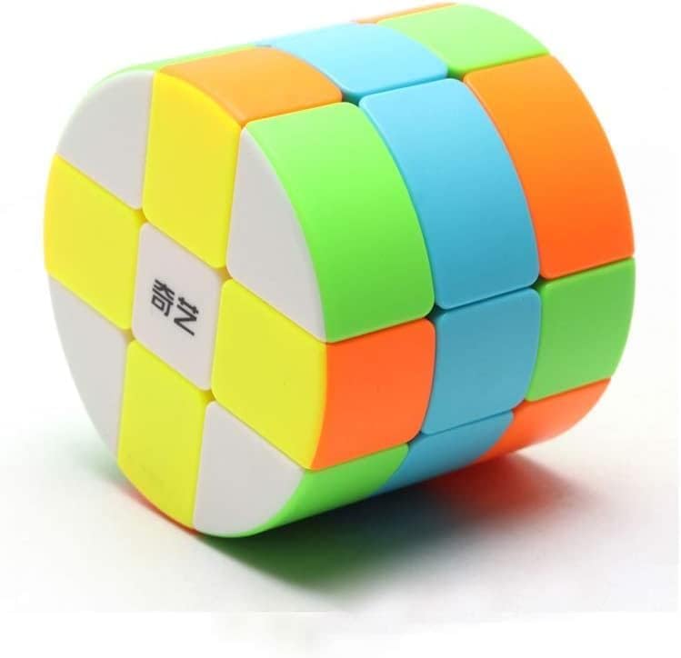 QY Cylinder Magic High-Speed Professional 3 Layer Cube, 3x3x3 Round ...