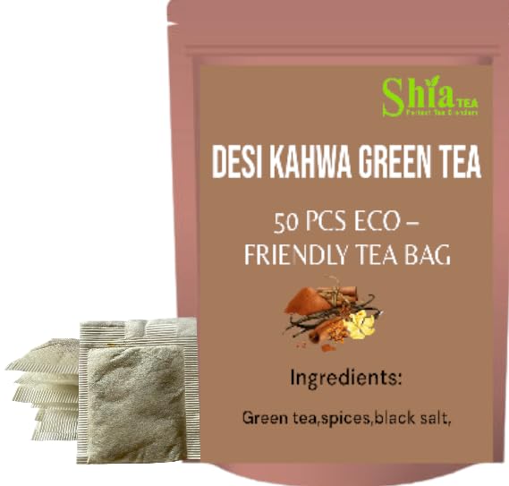 Desi Kawha herbal Tea I Eco friendly 50 pcs tea bag I caffeine free ...