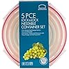 Amazon.com: Lock & Lock Food Storage Containers with Lids Airtight - 5 ...