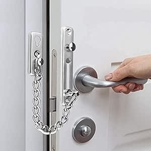 FDSHIP Key Lock Door Safety Chain, Door Security Guard for Home Door ...