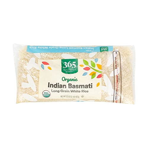 365 by Whole Foods Market, Organic White Basmati Indian Rice, 32 Ounce ...