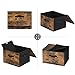 SONGMICS Foldable Storage Organiser Boxes, Set of 3 Storage Basket Bins ...
